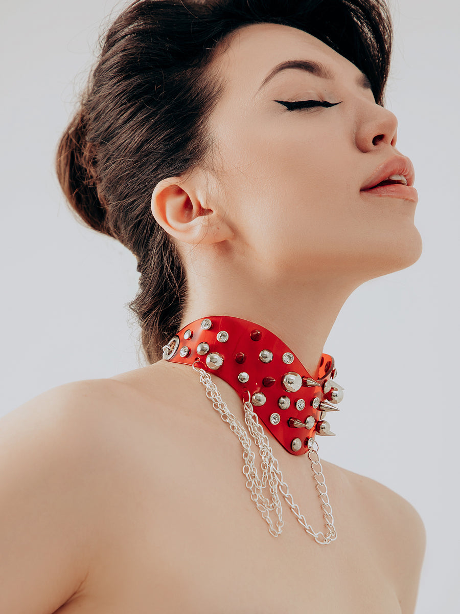 Leather collars choker - buy in online store, best price | Bleak&Sleek, USA