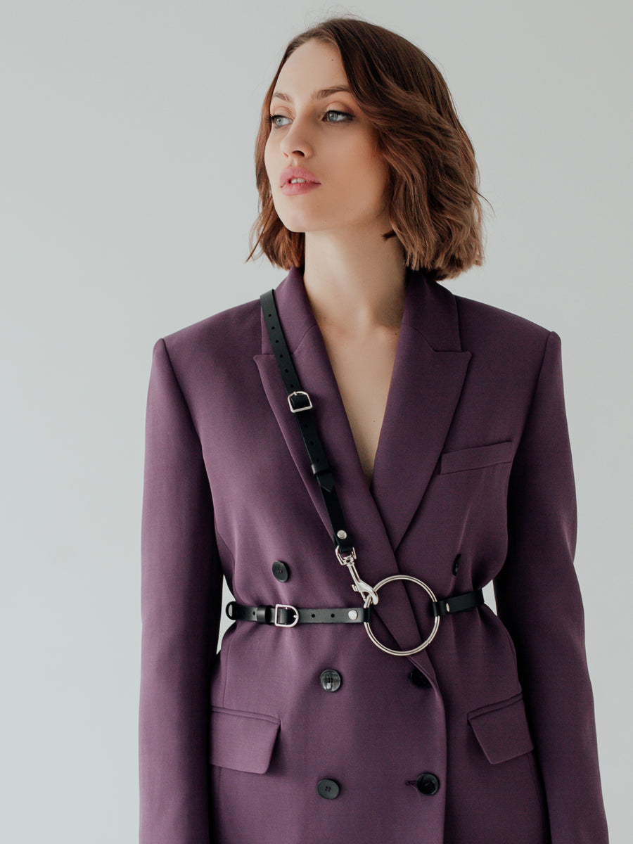 Leather body harness womens, luxury body straps online | Bleak&Sleek, USA